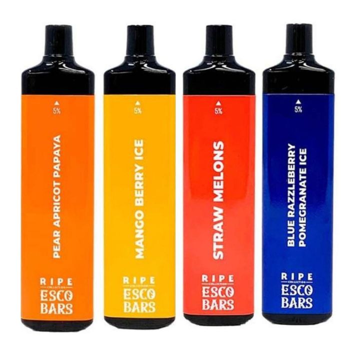 Esco Bars Ripe X Mega Disposable Vape 5000 Puffs, 08/18/2022