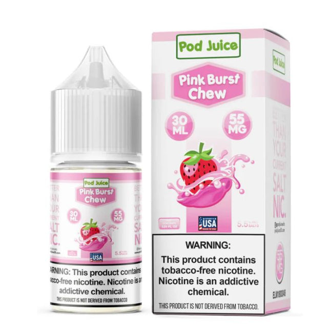 Pink Burst Chew Nicotine Salt by Pod Juice | eJuiceDB.com