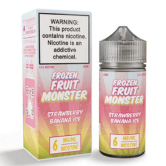 Strawberry Banana Ice Tobacco Free Nicotine Vape Juice by Frozen Fruit