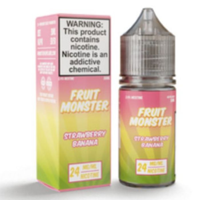 Strawberry Banana Ice Nicotine Salt by Frozen Fruit Monster | eJuiceDB.com