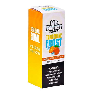 Tangerine Frost Nicotine Salt by Mr. Freeze | eJuiceDB.com