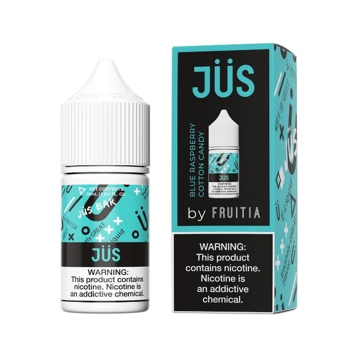 Blue Raspberry Cotton Candy Nicotine Salt by JUS | eJuiceDB.com